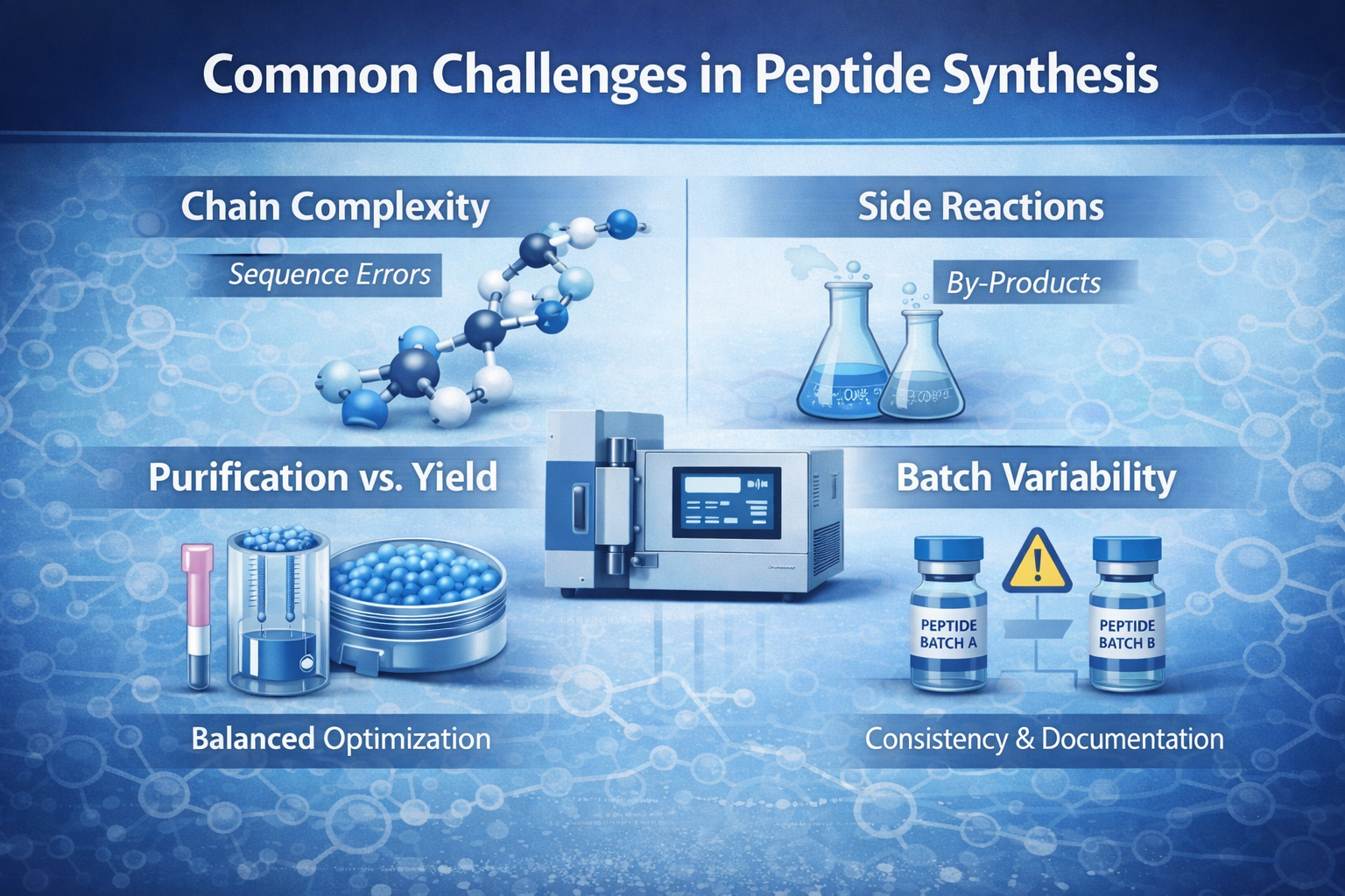 Common Challenges in Peptide Synthesis | Peptide Giants